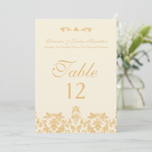 Vintage Gold, Antique Table Cards | Zazzle