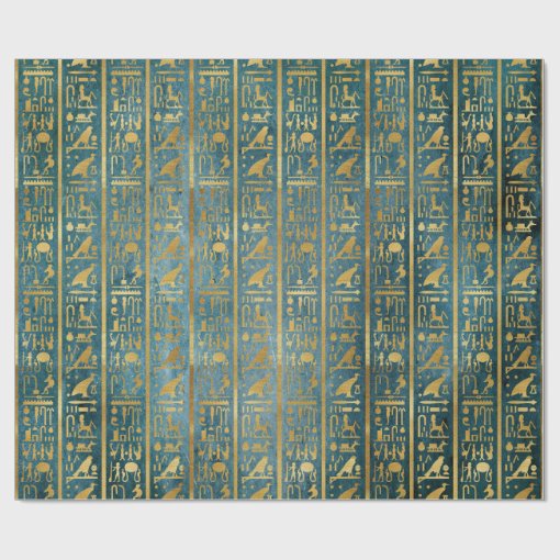 Vintage Gold Egyptian Paper Print | Zazzle