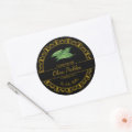 Vintage Gold Homemade Okra Pickles Label | Black | Zazzle