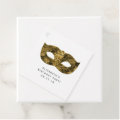 Vintage Gold Masquerade Mask and Damask Favor Tags | Zazzle