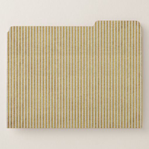 Vintage Gold Silver Glitter Nameplate Monogram File Folder | Zazzle