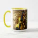 Vintage Gold Violin On Gold Musical Cords, Mug | Zazzle
