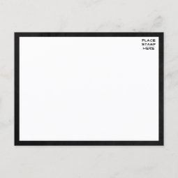 Vintage Goth Black Chalkboard Bridal Shower Invitation Postcard | Zazzle