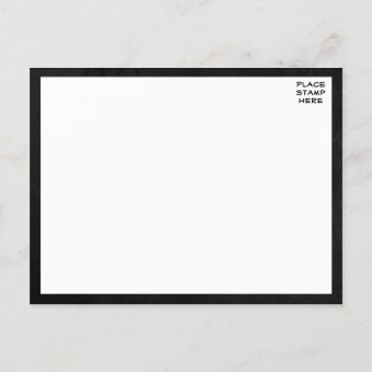 Vintage Goth Black Chalkboard Bridal Shower Invitation Postcard | Zazzle