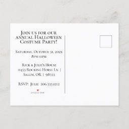 Vintage Goth Halloween Party Invite | Zazzle