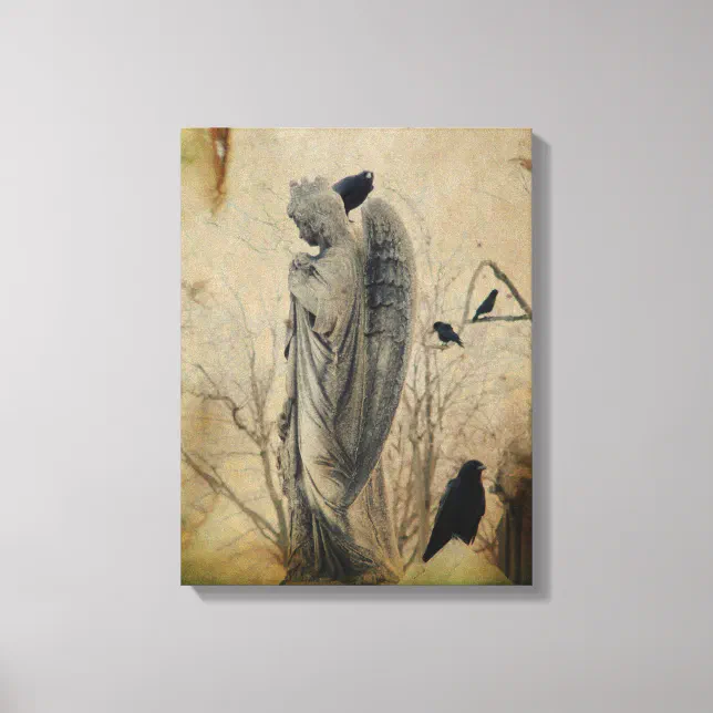 Vintage Gothic Art Canvas Print | Zazzle