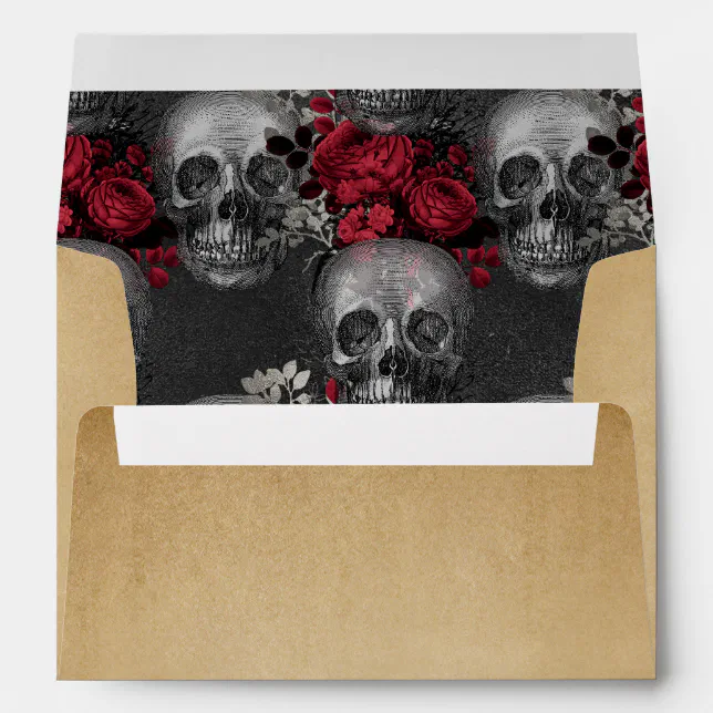 Vintage Gothic Halloween Envelope | Zazzle