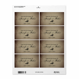 Vintage Gothic House Water Bottle Label | Zazzle