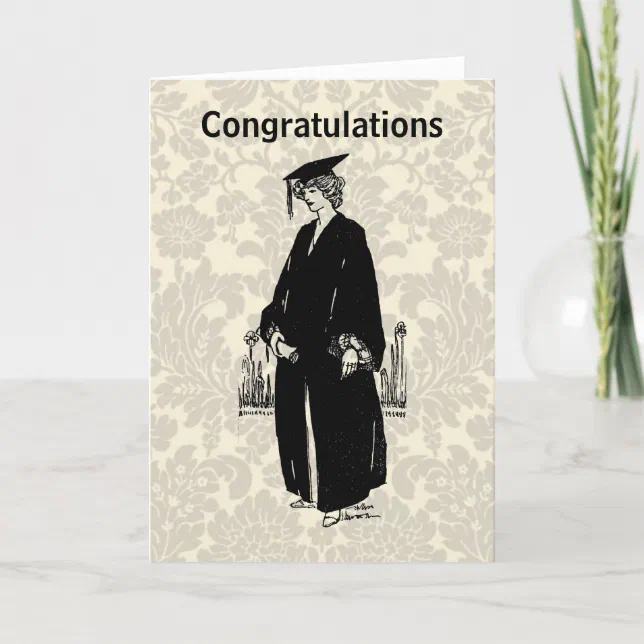 Vintage Graduate Congratulations Card | Zazzle