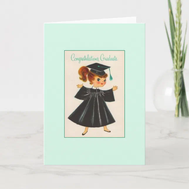 Vintage Graduation Greeting Card | Zazzle