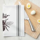 Vintage Graphic Queen Bee Kitchen Towel | Zazzle