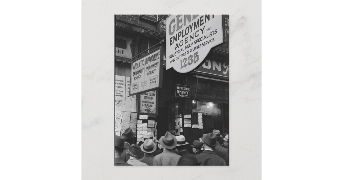 Vintage Great Depression Postcard | Zazzle