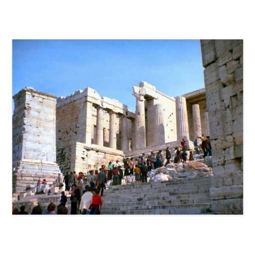 Vintage Greece, Athens, Acropolis, Postcard | Zazzle