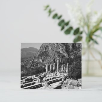 Vintage Greece Delphi Apollo Temple Postcard | Zazzle