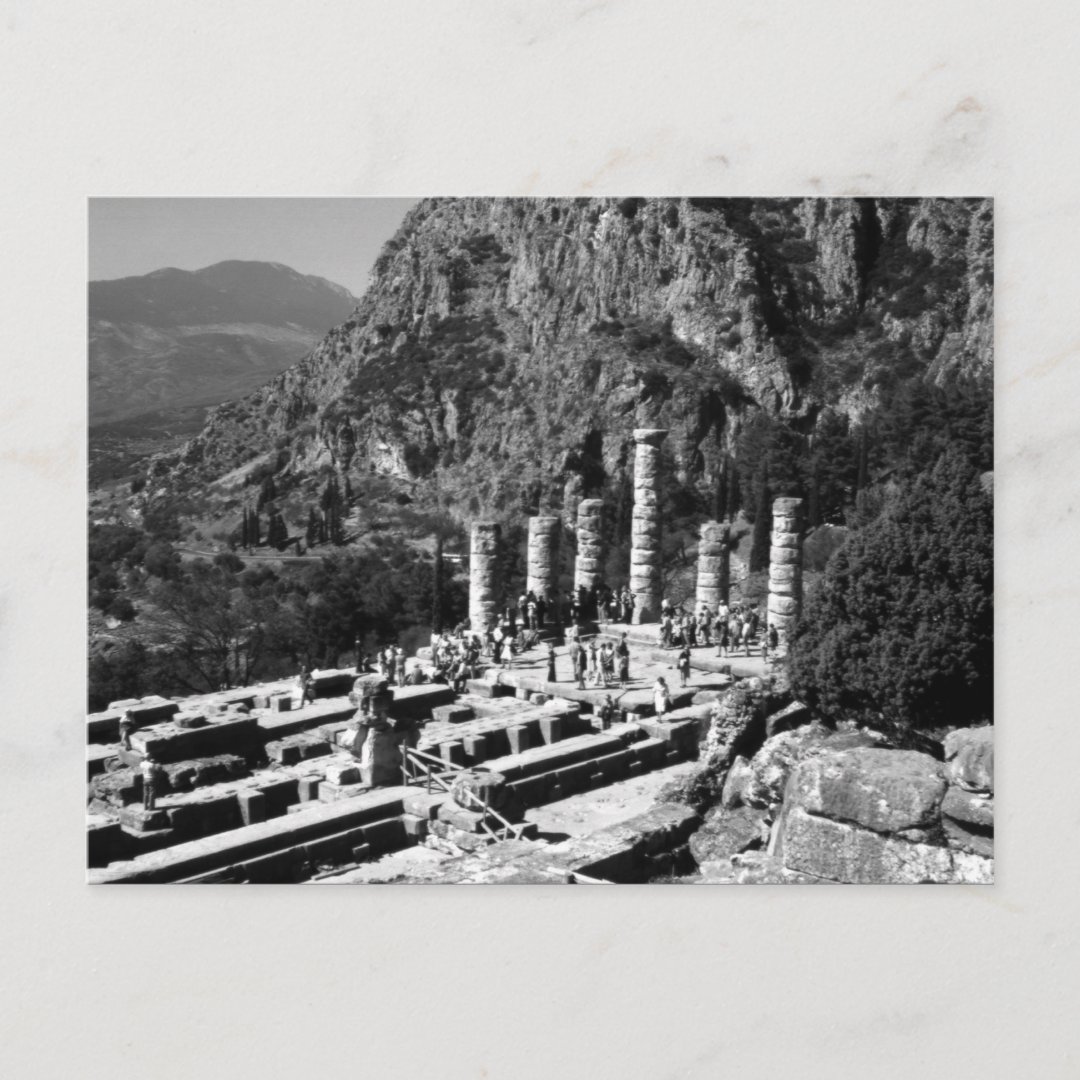 Vintage Greece Delphi Apollo Temple Postcard | Zazzle
