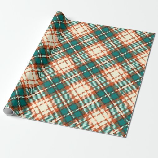 Vintage Green Plaid Checkered Tissue Paper | Zazzle