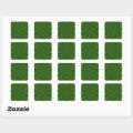 Vintage Green Square Sticker | Zazzle