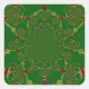 Vintage Green Square Sticker | Zazzle