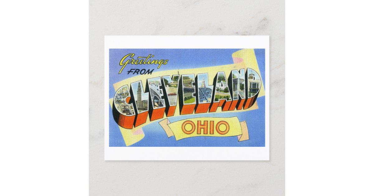 Vintage Greetings from Cleveland, Ohio Postcard | Zazzle