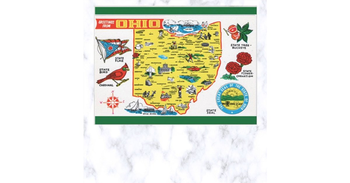 Vintage Greetings From Ohio Postcard | Zazzle