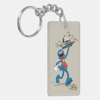 Vintage Grover the Waiter Keychain | Zazzle