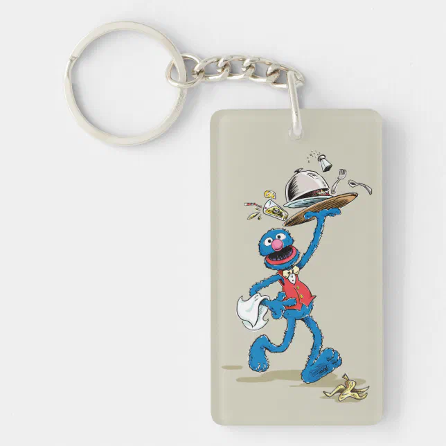 Vintage Grover the Waiter Keychain | Zazzle