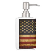 Vintage Grunge Patriotic USA American Flag Soap Dispenser And ...