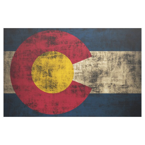 State of Colorado Tartan Fabric | Zazzle