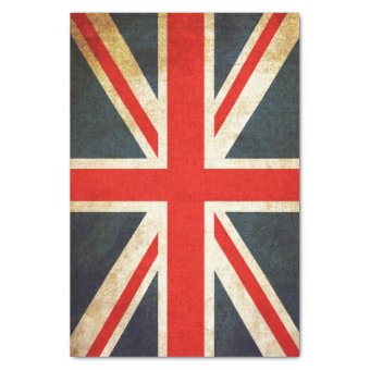 Vintage Grunge Union Jack Gift Wrap Tissue Paper | Zazzle