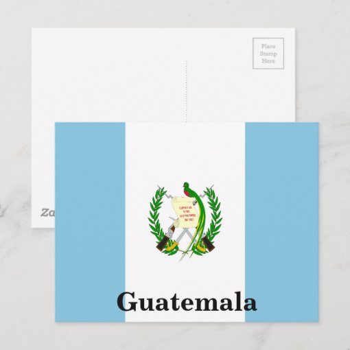 Vintage Guatemala Flag Travel Tourism Postcard | Zazzle