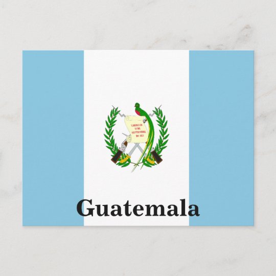 Vintage Guatemala Flag Travel Tourism Postcard | Zazzle.com