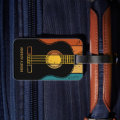 Vintage guitar personalized luggage tag | Zazzle