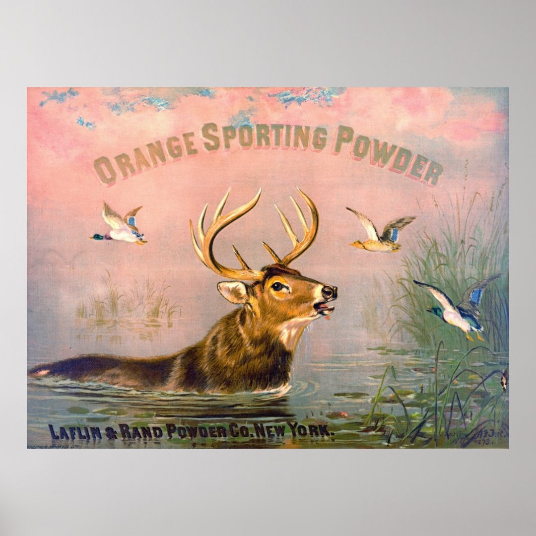 Vintage Gunpowder Ad 1873 Poster | Zazzle