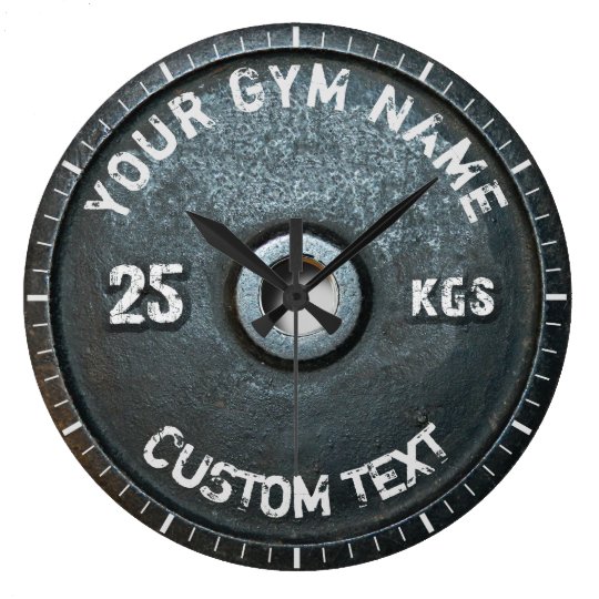Vintage Gym Owner or User Fitness Funny Large Clock | Zazzle.com