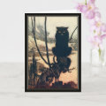 Vintage Halloween Arthur Rackham Black Cat Card | Zazzle
