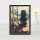 Vintage Halloween Arthur Rackham Black Cat Card | Zazzle