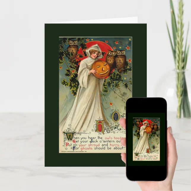 Vintage Halloween Card | Zazzle