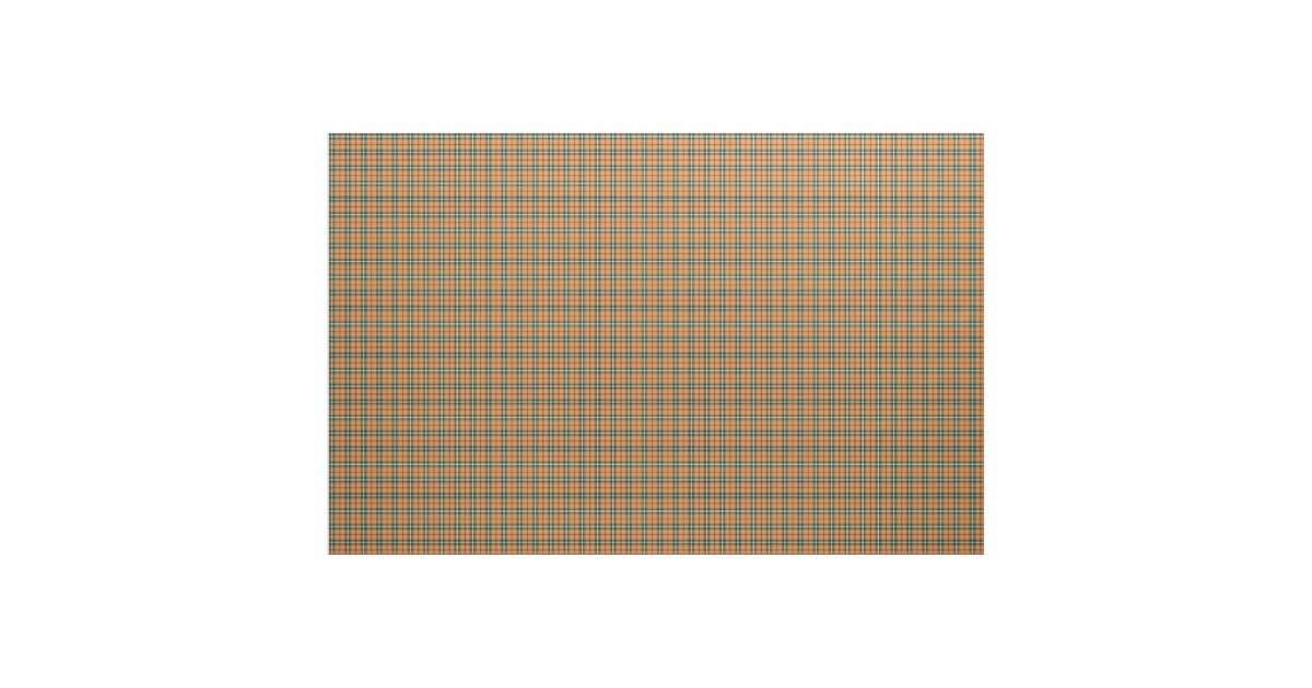 Vintage Halloween Plaid Fabric | Zazzle