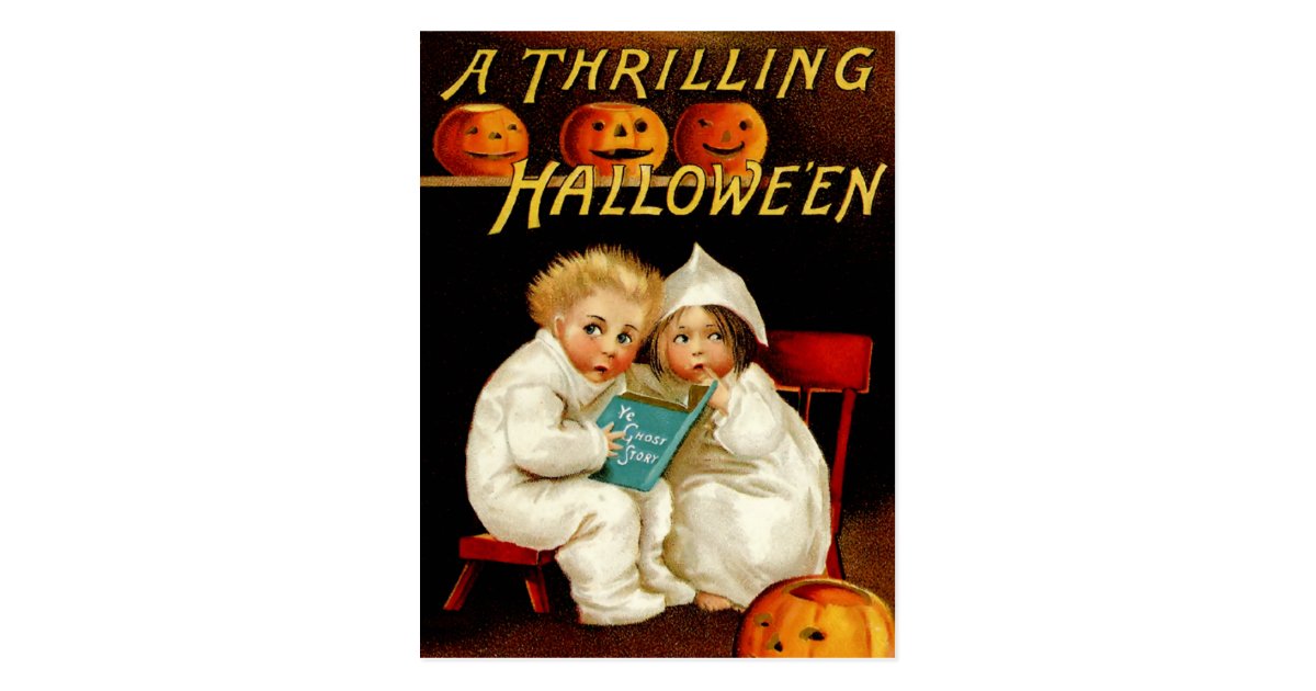 Vintage Halloween Postcard | Zazzle.com