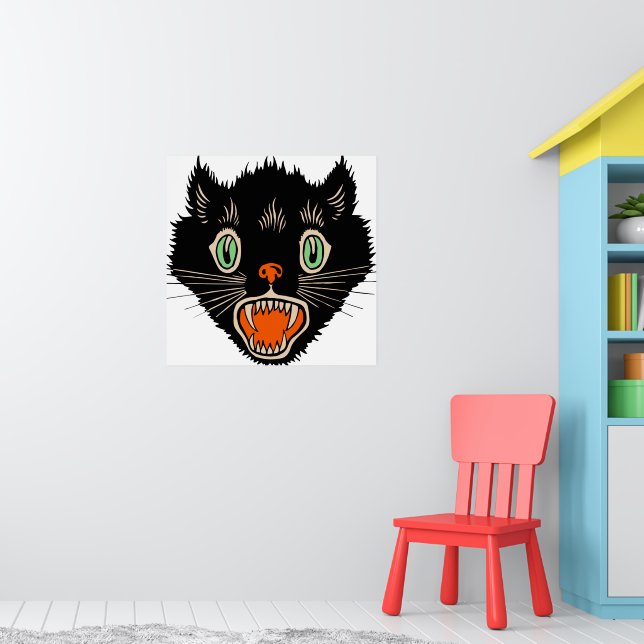 scared cat halloween