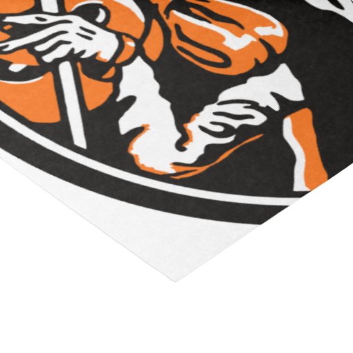 Vintage Halloween Witch and Owl Illustration Tissue Paper | Zazzle