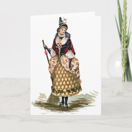 Vintage Halloween Witch Card | Zazzle