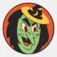 Vintage Halloween Witch Sticker | Zazzle