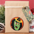 Vintage Halloween Witch Sticker | Zazzle