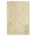 Vintage Hand Written Letter Script Map Decoupage Tissue Paper | Zazzle