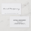 Vintage Handwritten Script Business Card | Zazzle