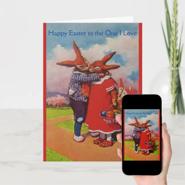 Vintage - Happy Easter to the One I Love, Holiday Card | Zazzle