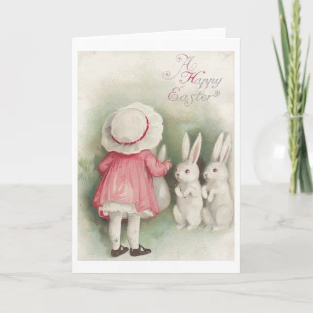 Vintage Happy Easter! Vintage Easter Greeting Card | Zazzle