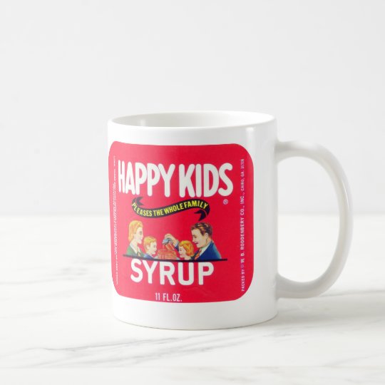 Vintage "Happy Kids Syrup" Mug | Zazzle.com