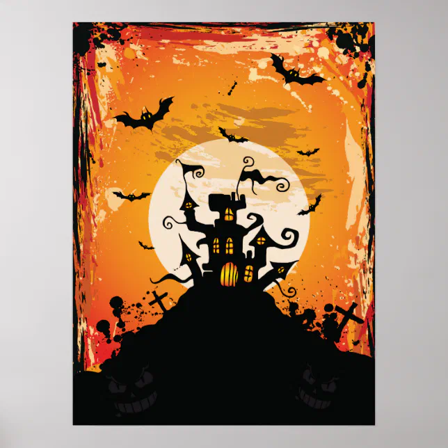 Vintage haunted house poster | Zazzle